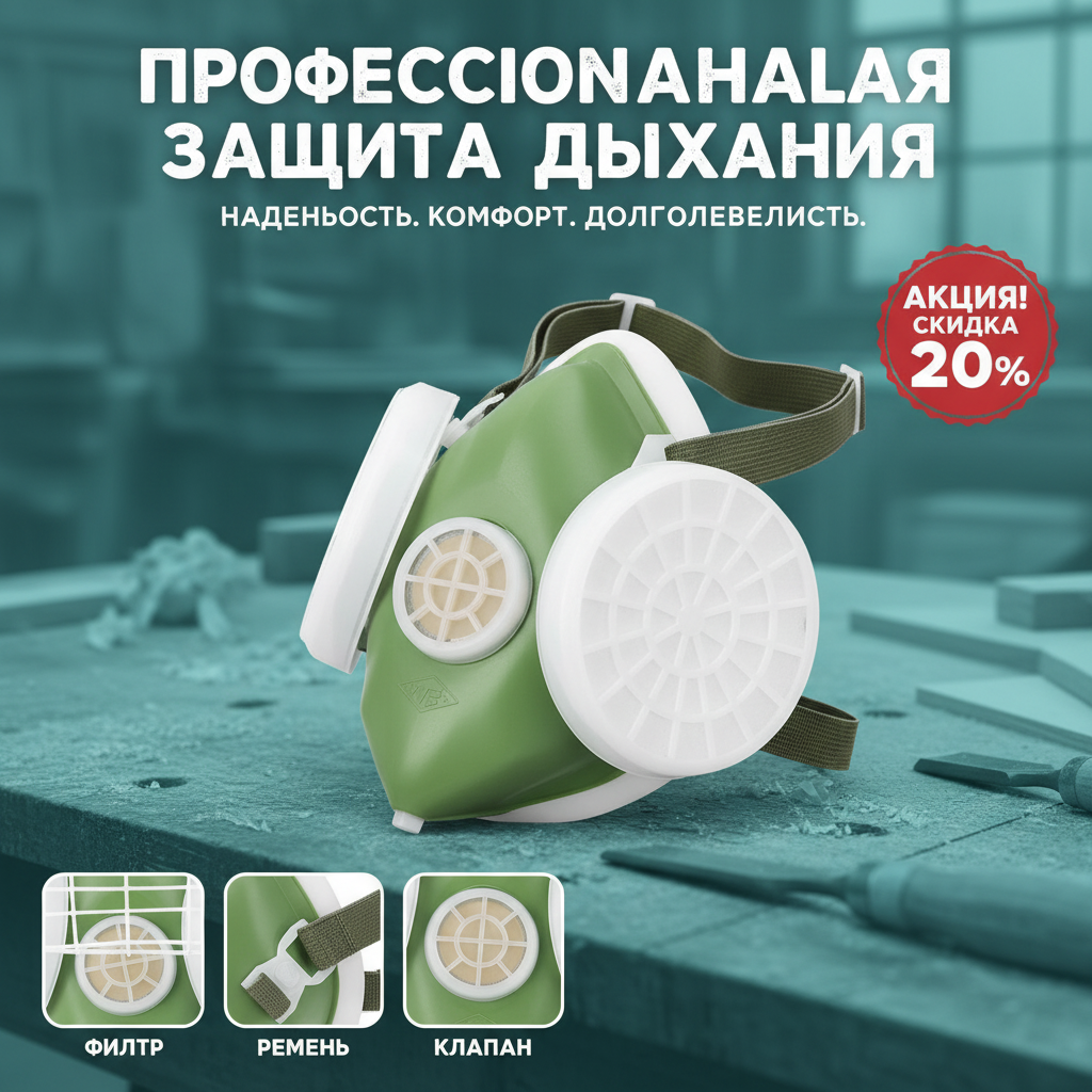 Противогаз, 1 шт.
