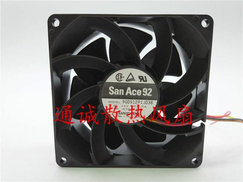 San Ace 9212V 1.5A 9 см 4-проводной ШИМ большой объем воздуха вентиляторы 9G0912P1J038
