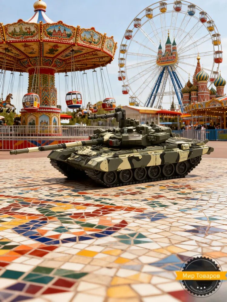 Истребитель Модель танка Т-72 Коллекционная Building Block Toys 1:72