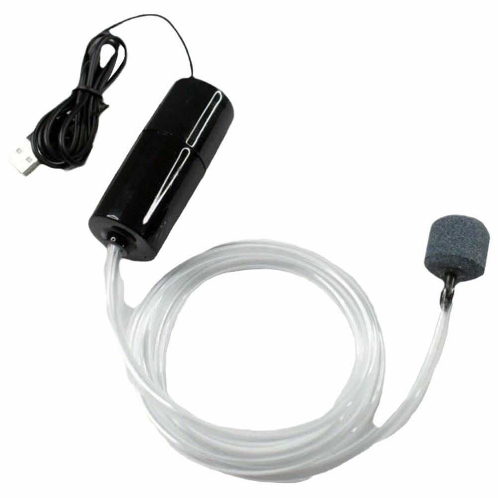 Портативный мини-USB аквариумная рыбка для резервуара, кислородный воздушный насос, гидропонный компрессор, аэратор с камнем, силиконом