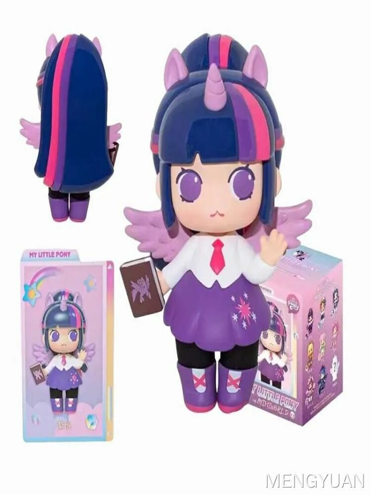 Модель-сюрприз My Little Pony MLP Мини-серия, Q-стиль, с книжкой, 15 см, для детей, коллекционная