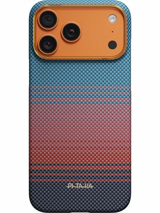 Чехол Pitaka Ультра-тонкий для iPhone 17 Pro, красно-синий /