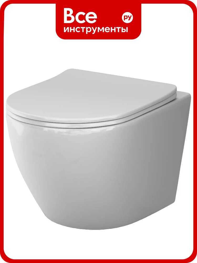 Подвесной унитаз AM.PM Like AquaSpin 2.0 с сиденьем микролифт C801901SC