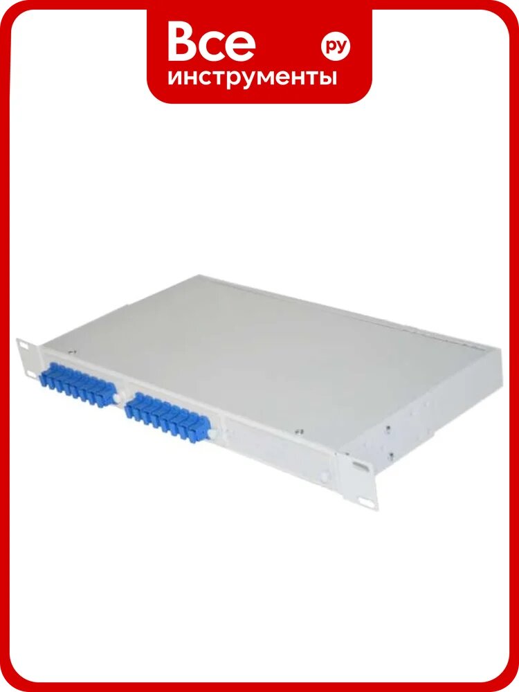 Оптический кросс Netlink крус 1U 24/24 корпус Комплект №1(с-к, пл, роз, пиг, кдзс) 16 портов УТ-00000836