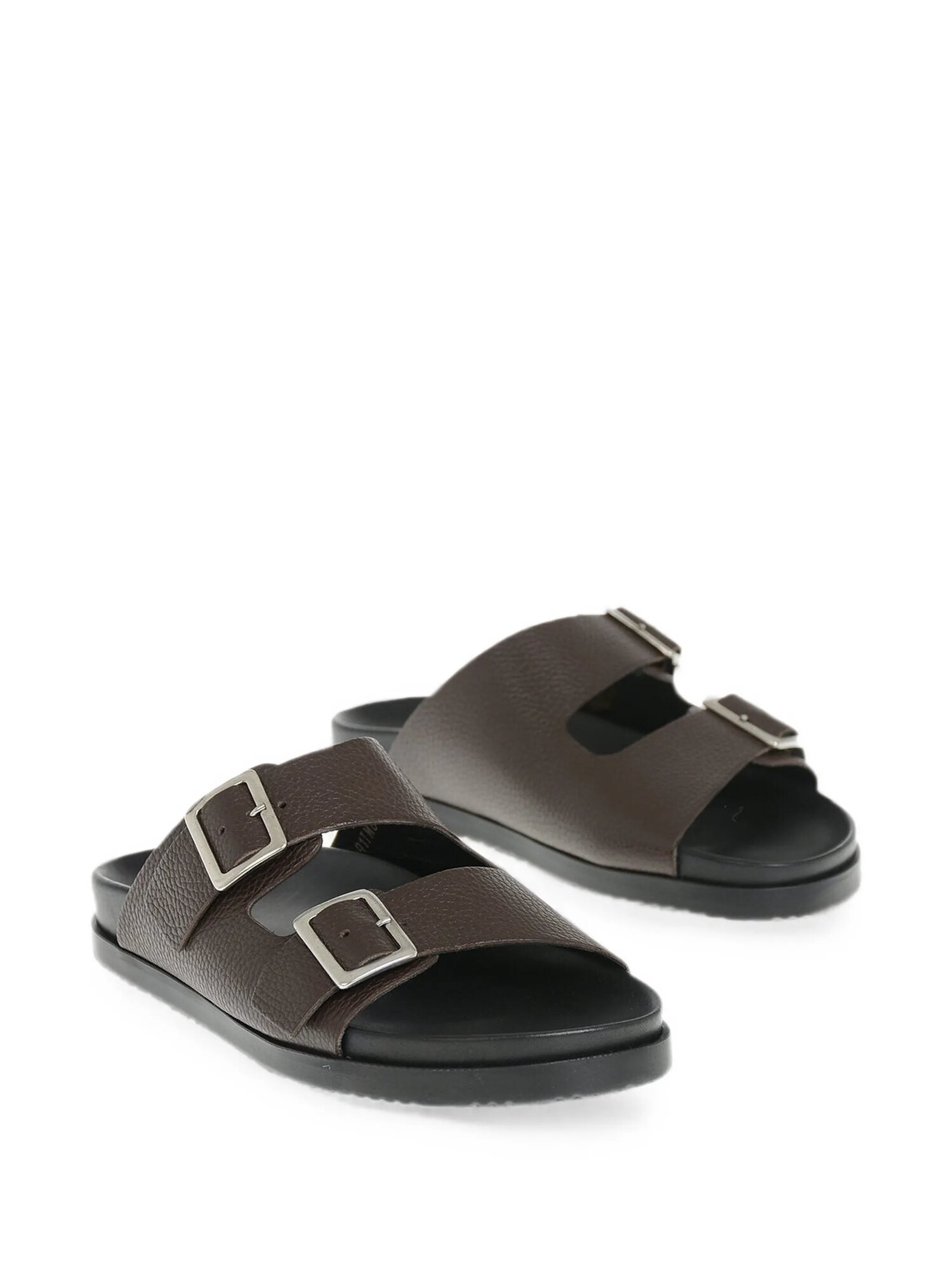 Босоножки Corneliani Pebbled leather buckle sandals, размер 8 — фото 1