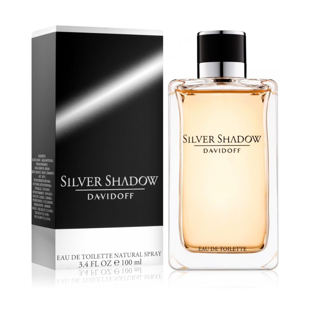 Туалетная вода Davidoff "Silver Shadow", мужская, восточная, древесная, 100мл