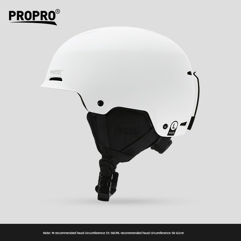 ProPro Унисекс детский шлем для лыж Размер L Белый Легкий и дышащий для сноуборда и горных лыж