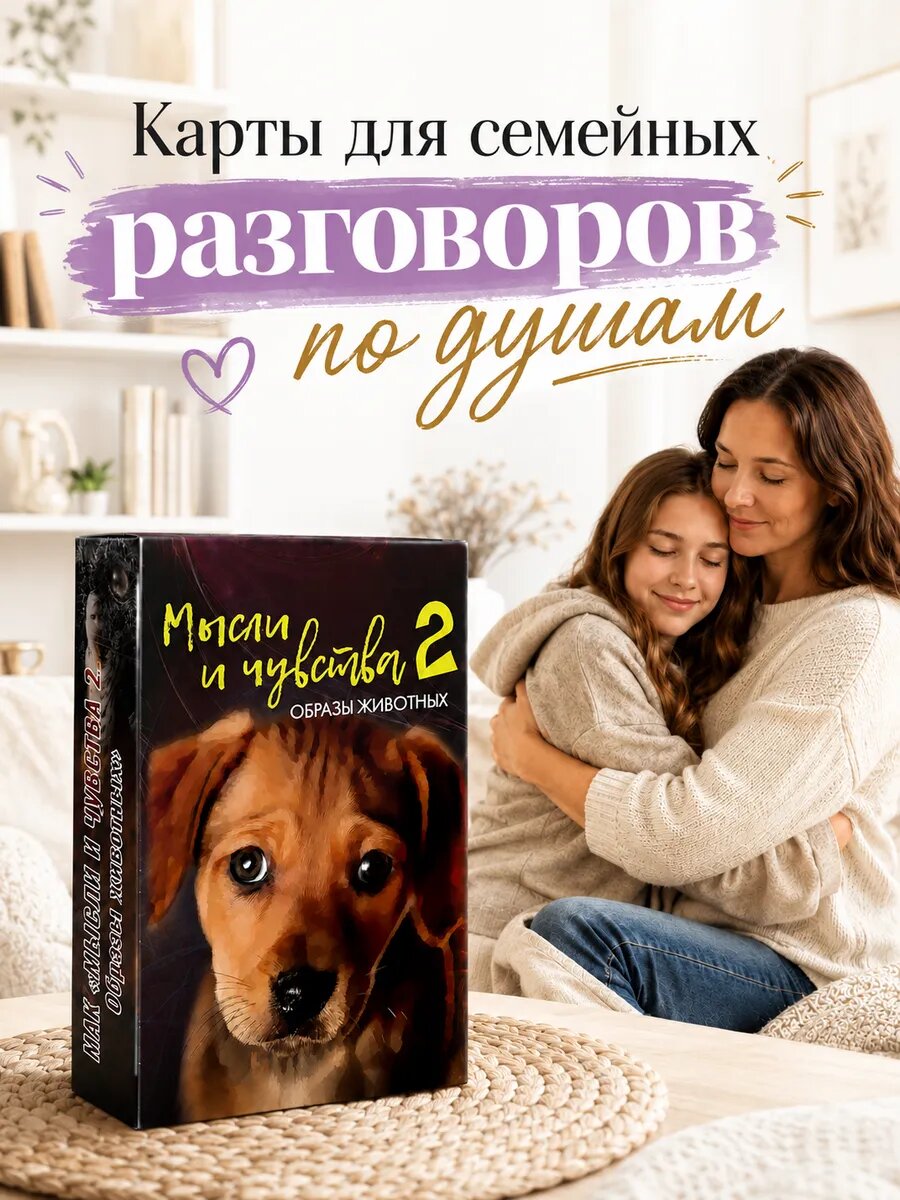 Метафорические универсальные ассоциативные карты МАК "Мысли и чувства 2" EZOTERIUM, 50 шт.