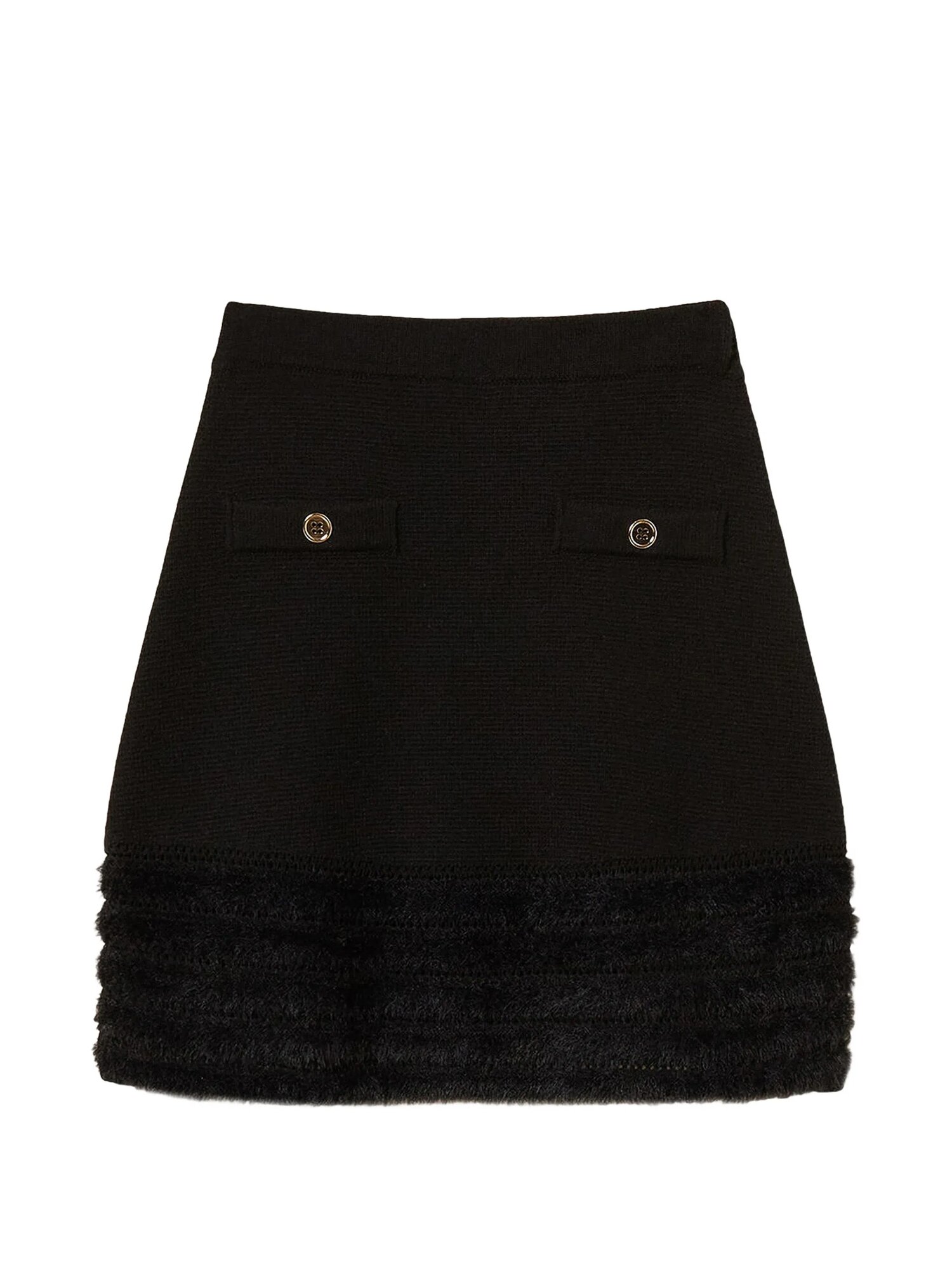 Юбка Knit skirt with gold-tone buttons