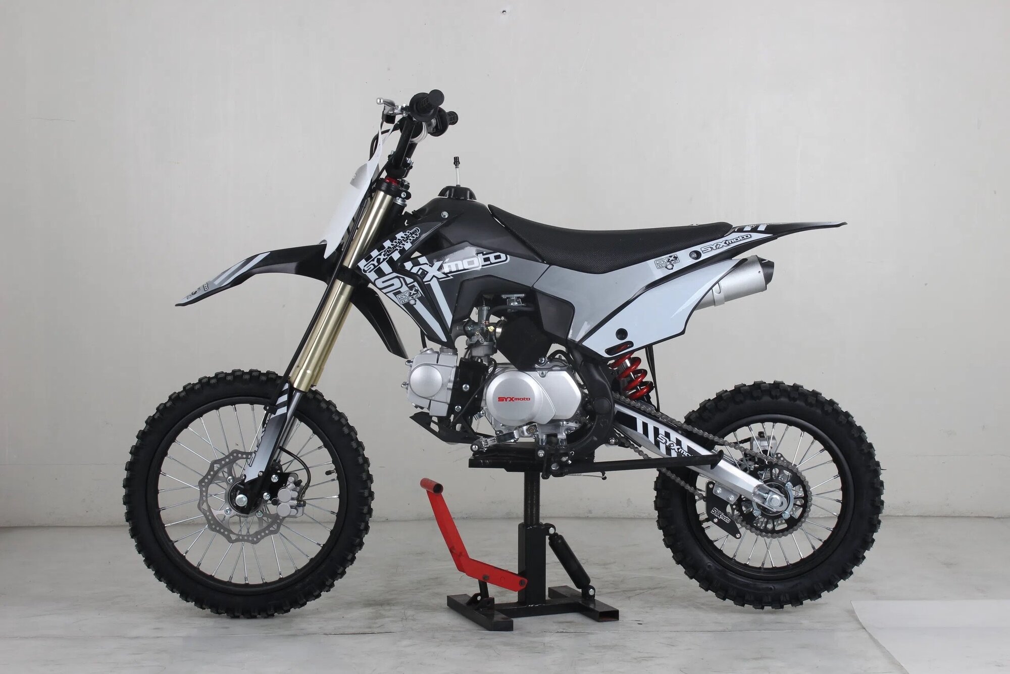Питбайк УралМотоСпорт "SYING V1S", одноцилиндровый, 125cc, 10 л. с, серый