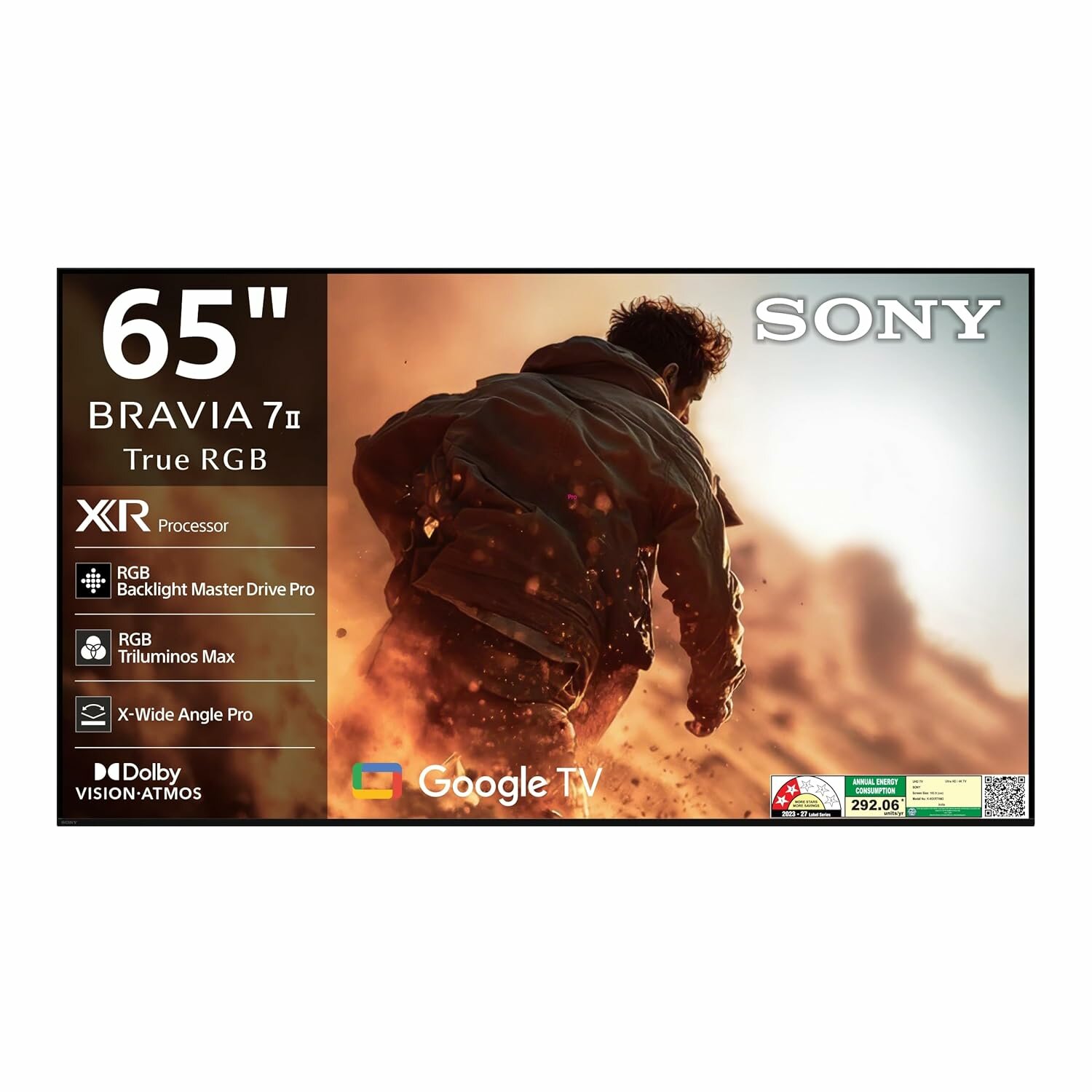 Телевизор Sony K-65XR75M2 (2026), диагональ 64,57", разрешение 4K, частота 120Гц