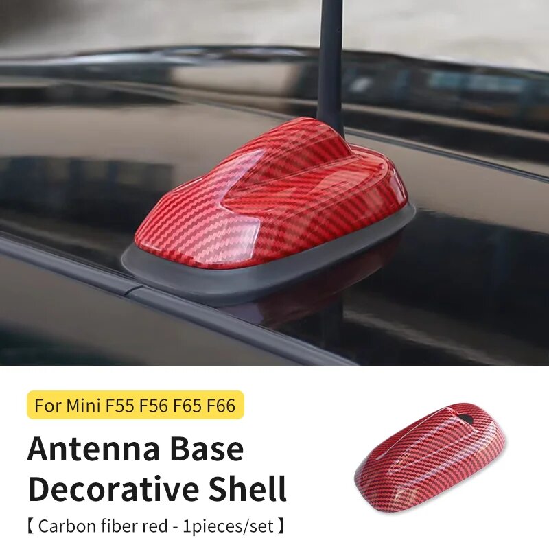 Декоративная антенна Carbon fiber red для Mini F55 F56 F65 F66