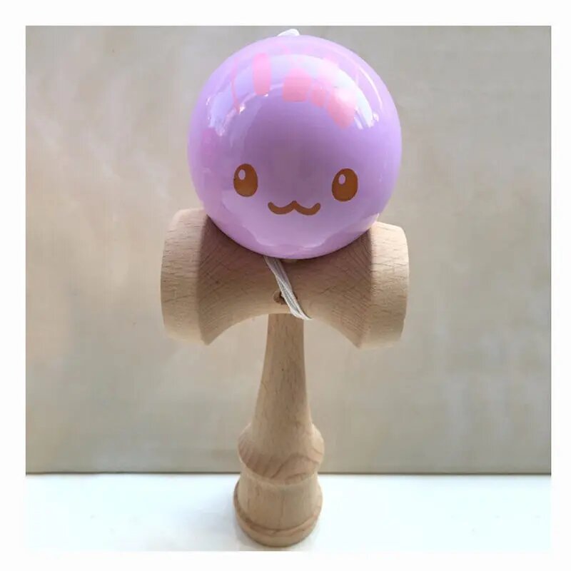Деревянный кендама QShun 6 см Фиолетовый, Rabbit