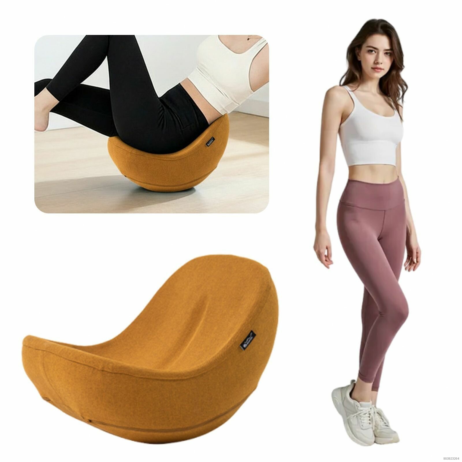 Коврик для йоги и фитнеса Milochic