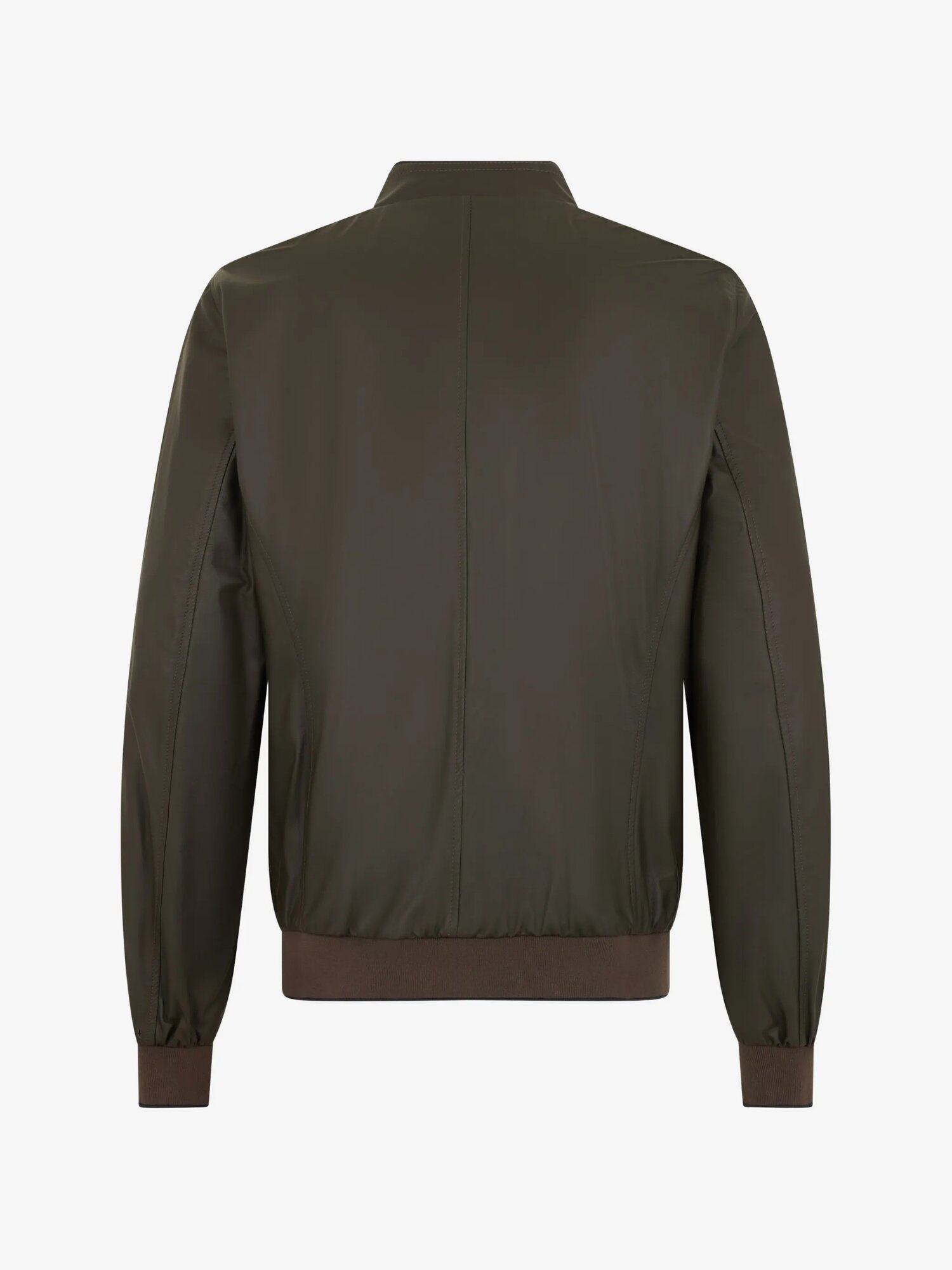 Куртка MooRER Zip-up leather bomber jacket, размер 48 — фото 1