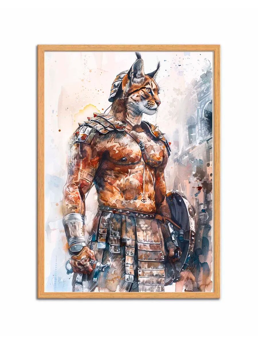 Животное-гладиатор из Каракала 1, Плакат 30x42см