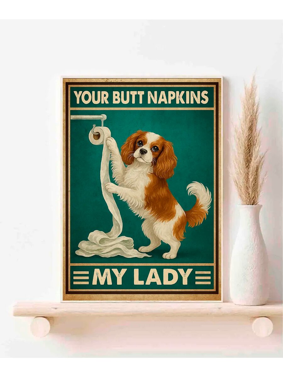 Кавалер Кинг Чарльз спаниель, Your Napkins, Плакат 30x42см