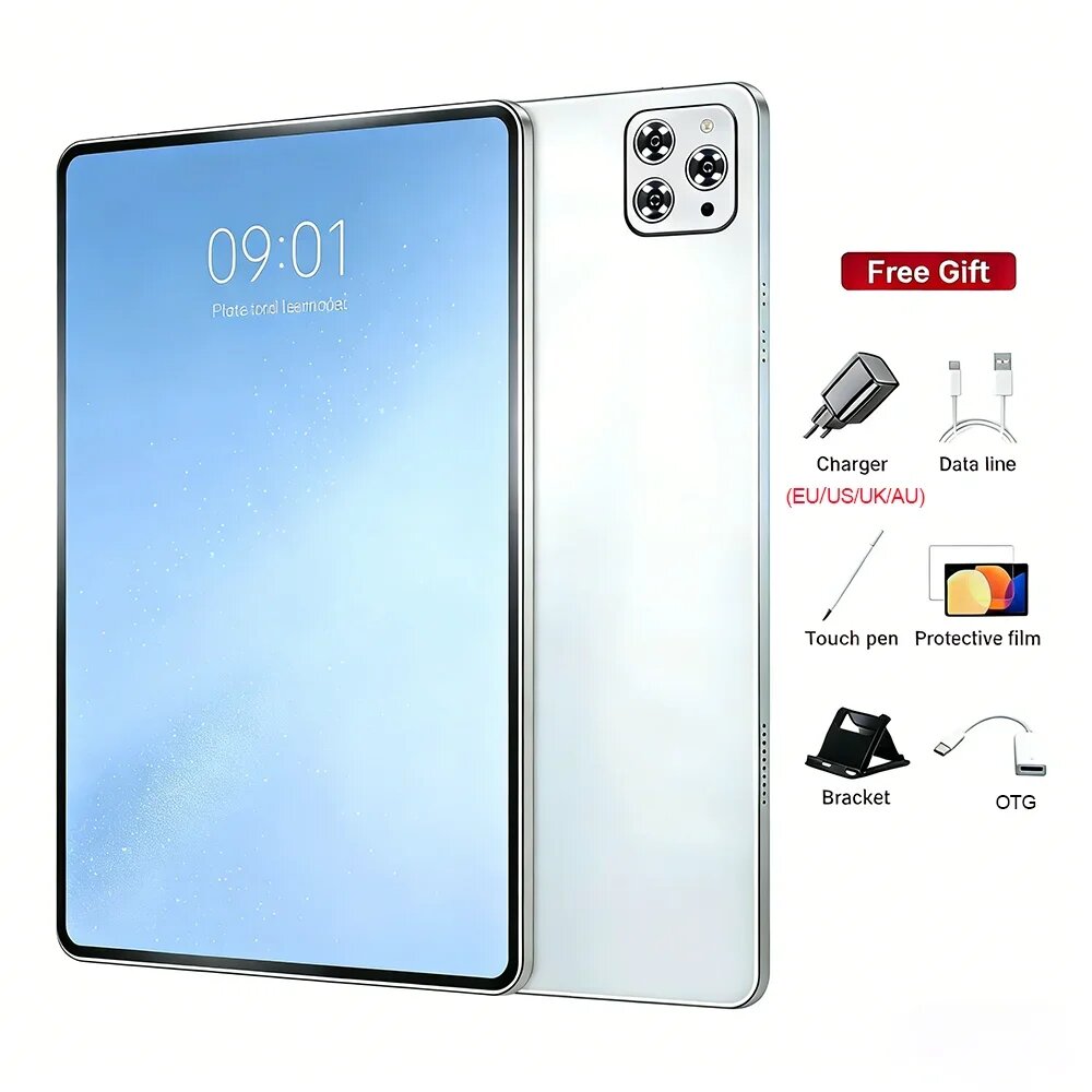 IPad Air Pro 12 дюймов с клавиатурой 24GB 2TB, Белый, White