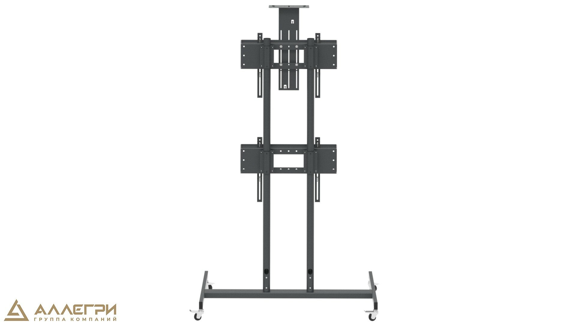 Аллегри Ultra 52-M-twin-v мобильная стойка для двух ТВ панелей 32-65"