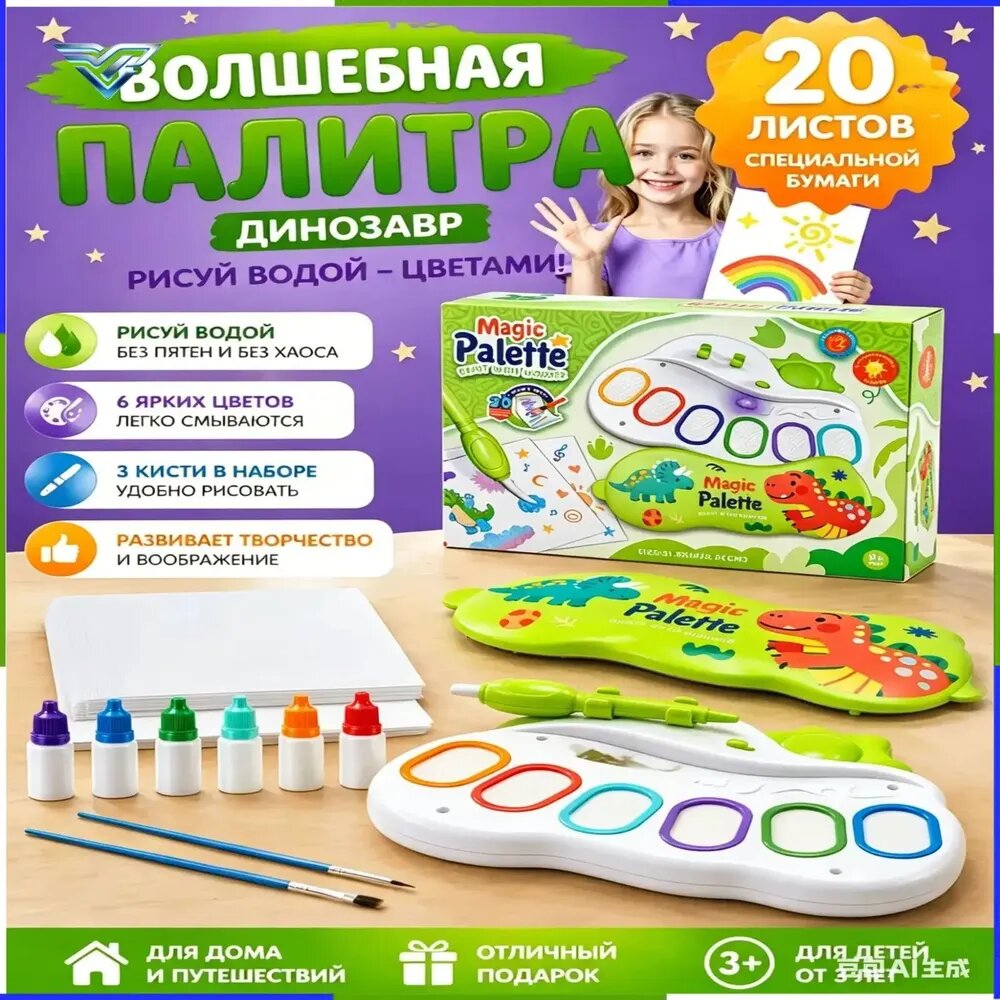 Набор для рисования Crayola Color Wonder без следов краски "Волшебная палитра"