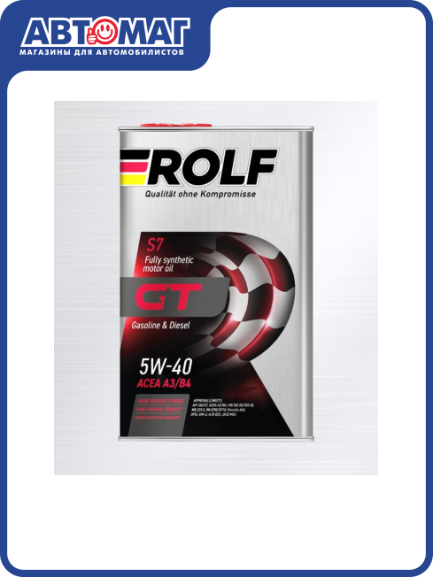 Моторное масло ROLF GT 5W-40 (1л), ROLF-5W40-GT-1L