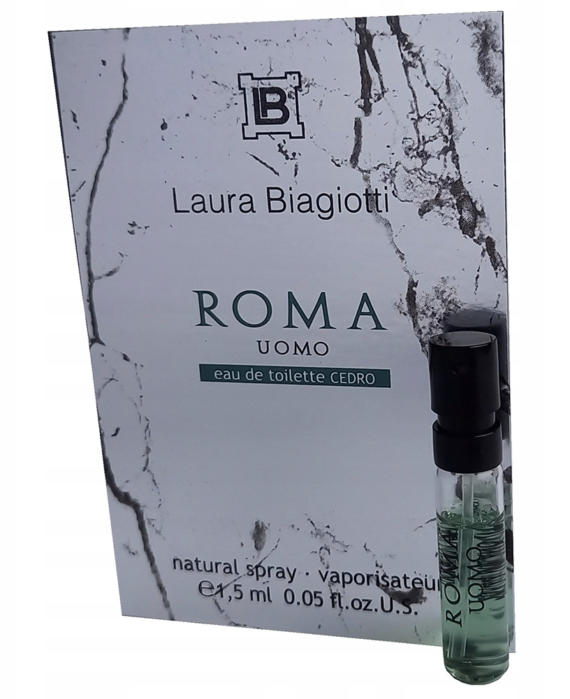 Мужской парфюм Laura Biagiotti Roma Uomo Cedro - сэмпл туалетной воды 1.5 мл