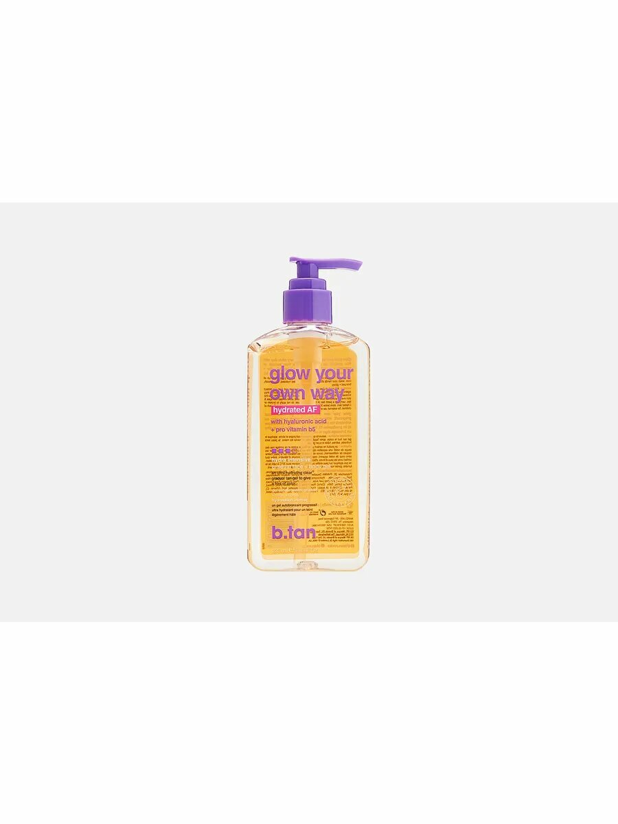 B.tan glow your own way hydrated AF гель-автозагар для лица и тела 236 мл