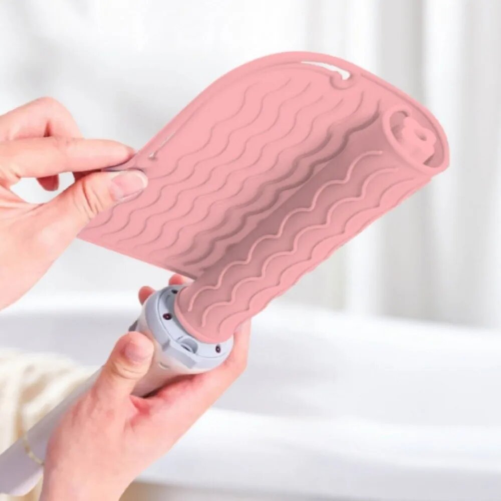 Силиконовая подставка для щипцов для завивки Curling Iron Silicone Pad Розовый, Pink