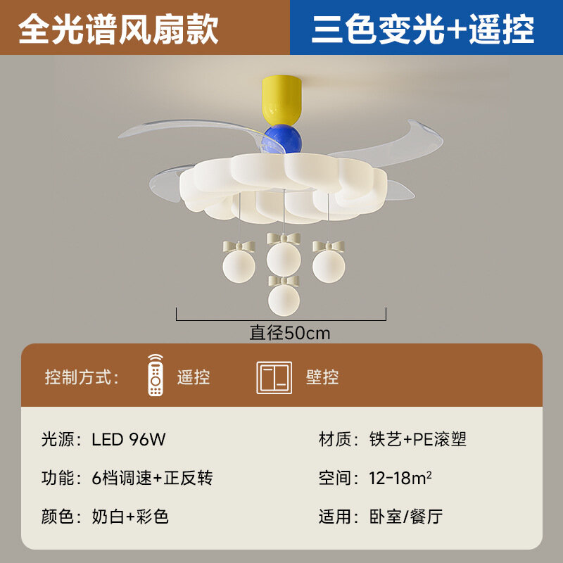 Новый кремовый ветряной вентилятор light бытовая детская спальня потолочный вентилятор light ресторан невидимая защита глаз потолочный вентилятор light