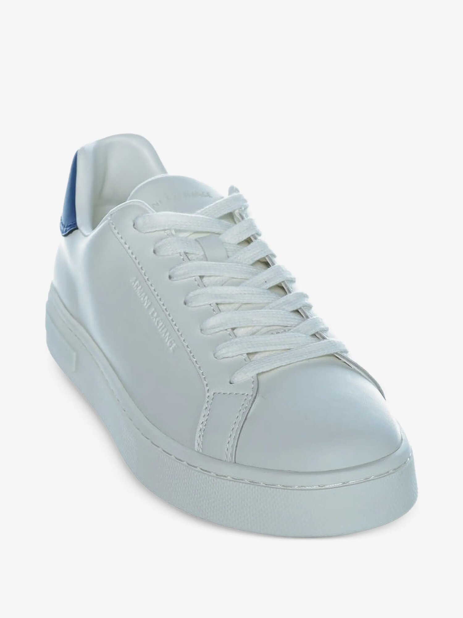 Кроссовки Armani Exchange Leather sneakers, размер 11, белый — фото 1