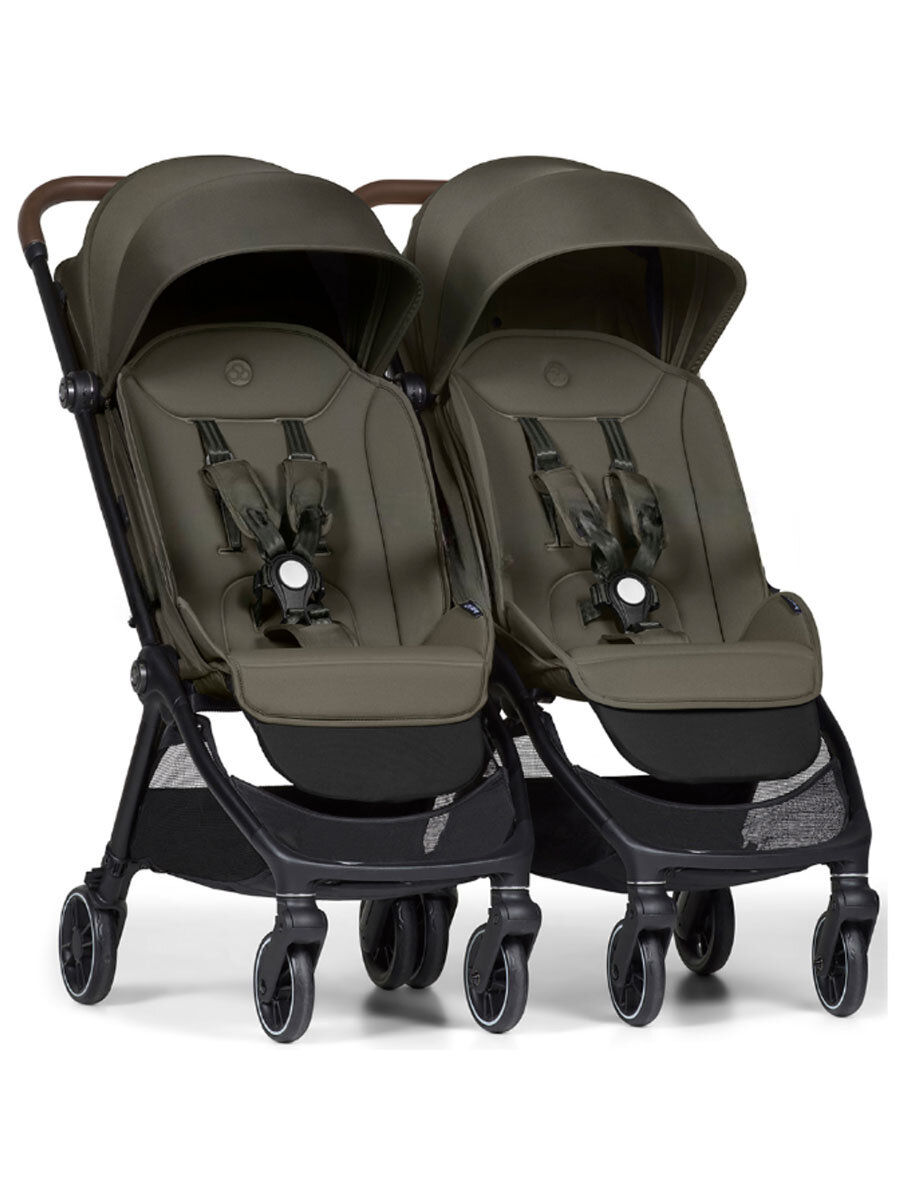 Коляска прогулочная для двойни Bumprider Connect.mini Forest Green (2 коробки)