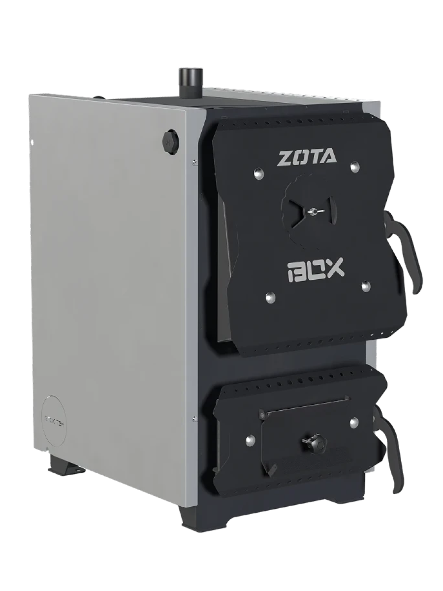 Котел твердотопливный ZOTA Box 10, с плитой, 10 кВт (ZB4931120010)