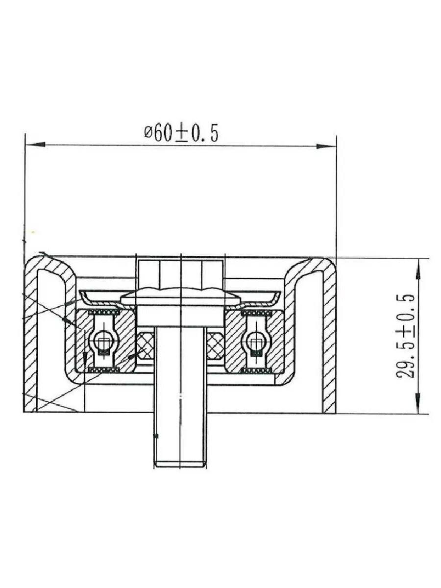 Ролик приводного ремня для а/м Ceed 1.4i [Kappa], арт. CM5736