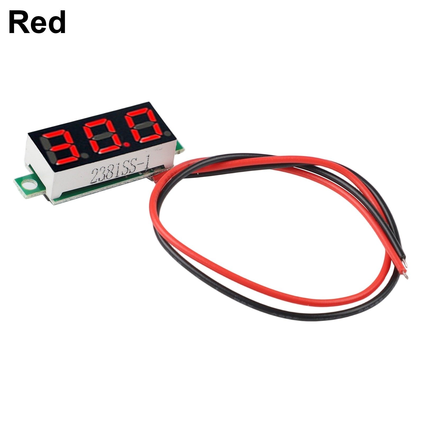 0,28-дюймовый светодиодный цифровой вольтметр Minimun DC2.5-40V с обратным подключением для защиты
