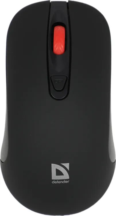 Мышь беспроводная Defender Nexus MS-195, радио, оптическая, USB, 1600dpi, черный