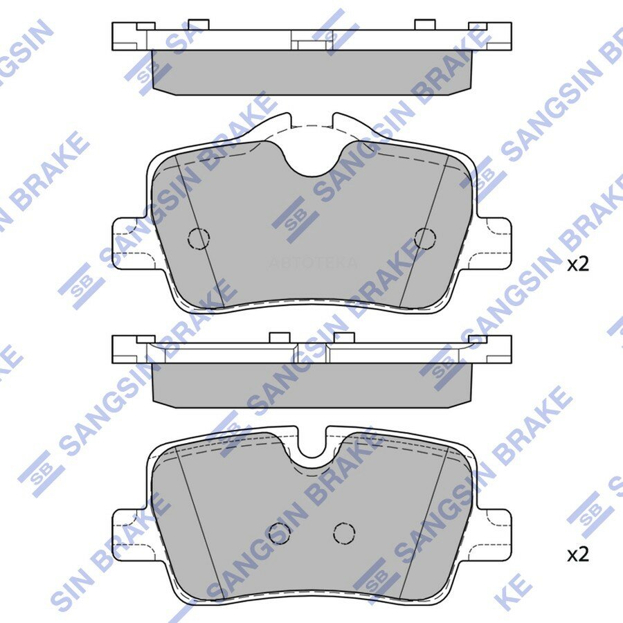 Колодки тормозные BMW 3 19- зад. SANGSIN BRAKE SP2774