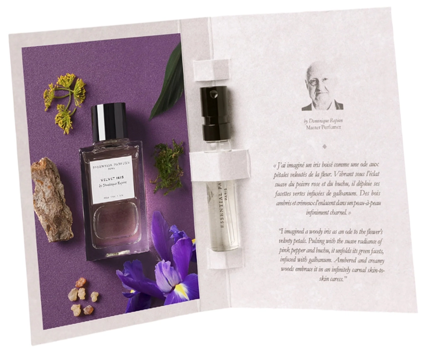 Essential Parfums Velvet Iris миниатюра парфюмерной воды 2 мл унисекс - Эссеншиал Парфюмс Бархатный Ирис