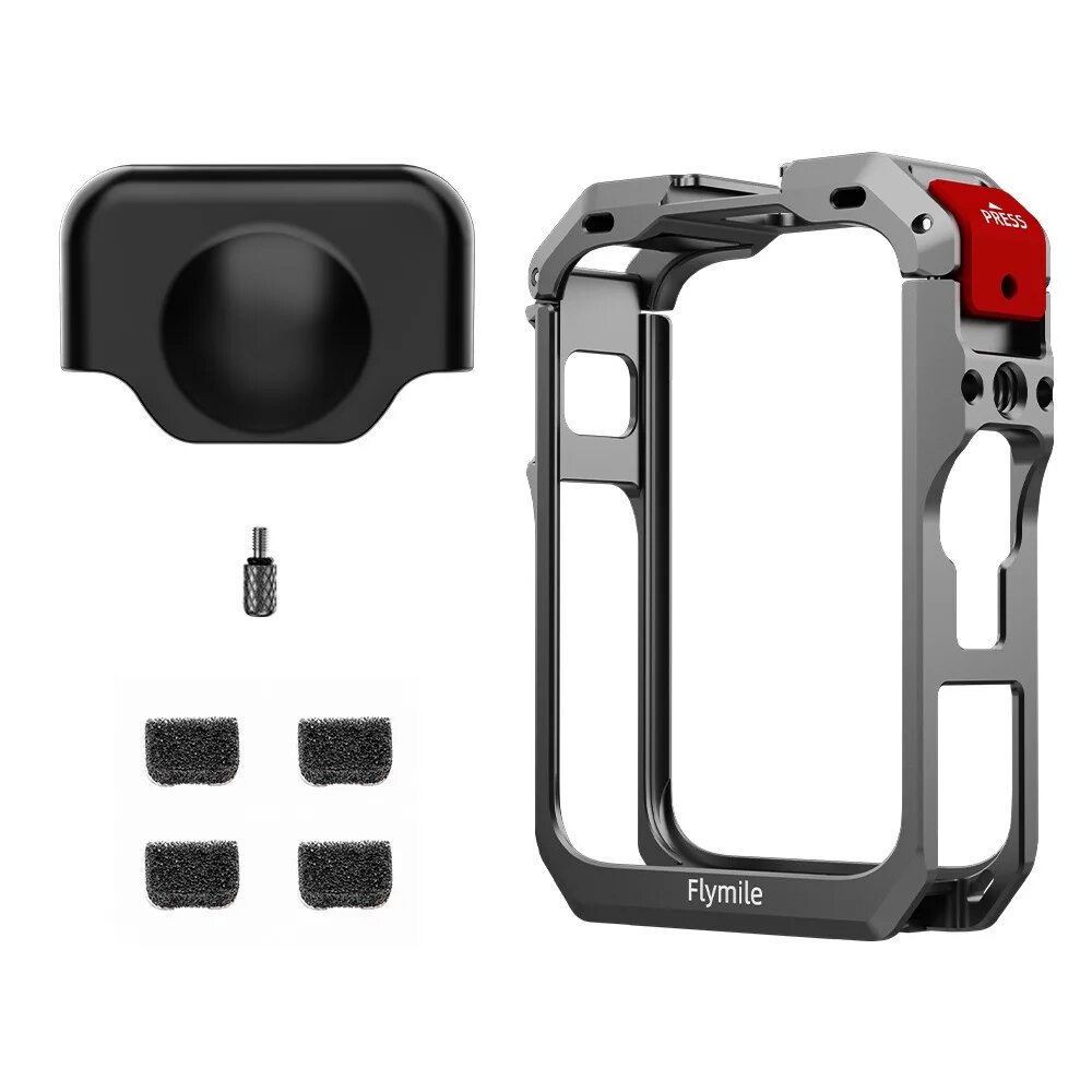 Защитный чехол-рамка для DJI OSMO 360, быстросъемная металлическая клетка, крепление для холодного башмака, корпус из алюминиевого сплава для DJI OSMO 360, аксессуар