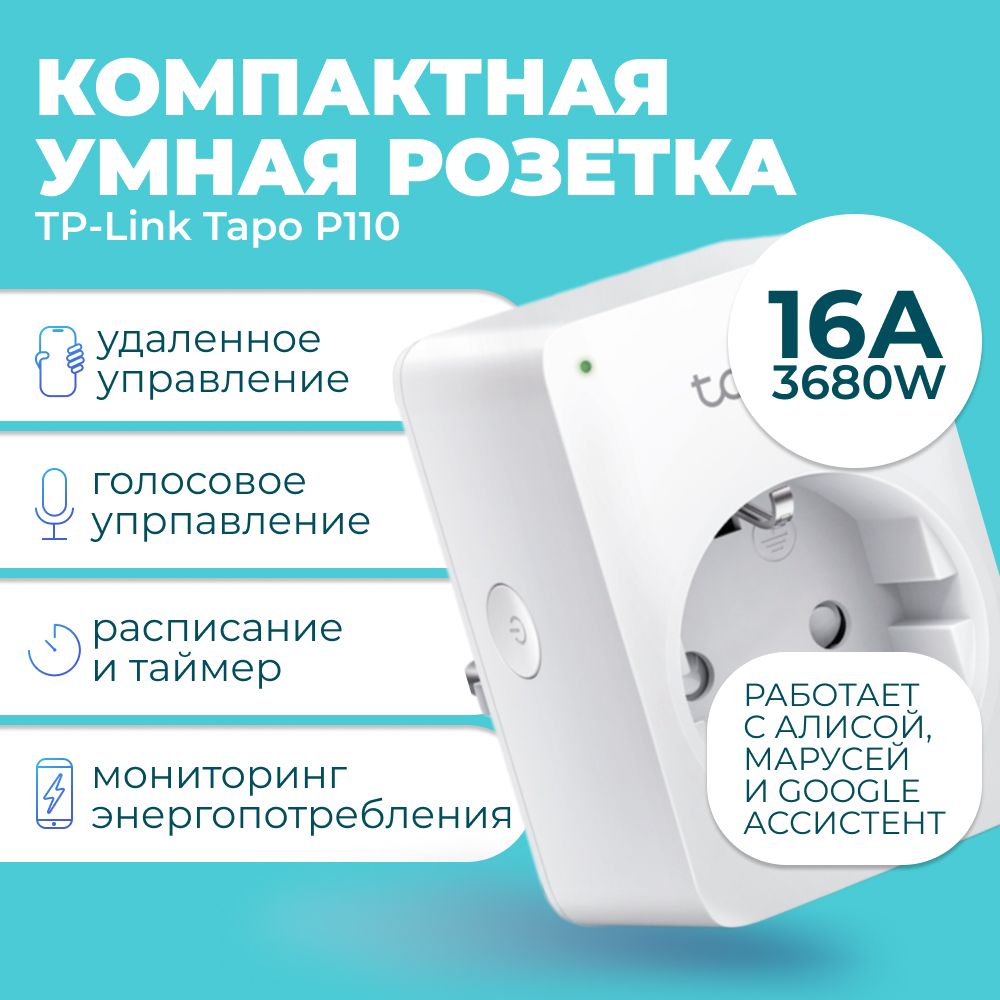 Умная розетка TP-LINK Tapo P110