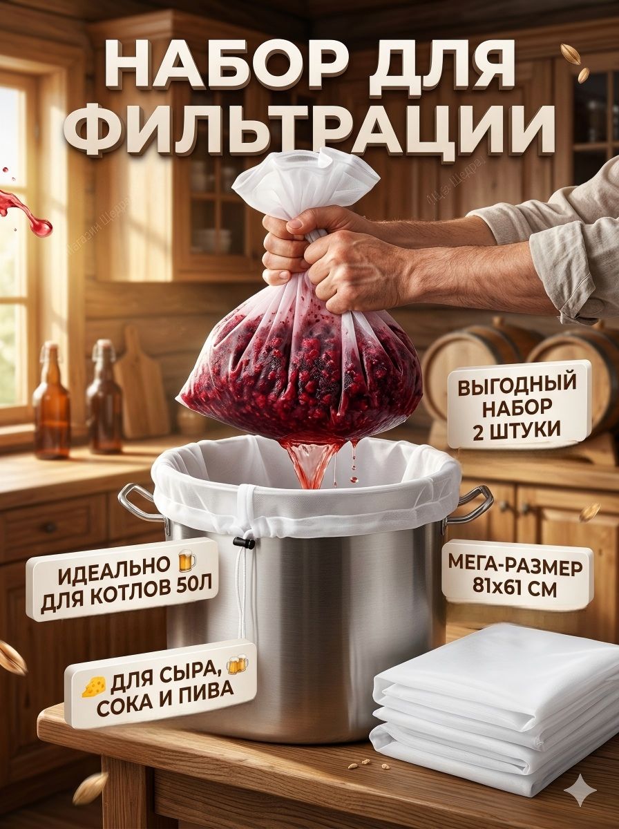 Пакет, мешок для приготовления 0.61 м х 81 см, 200 мкм, 2 шт