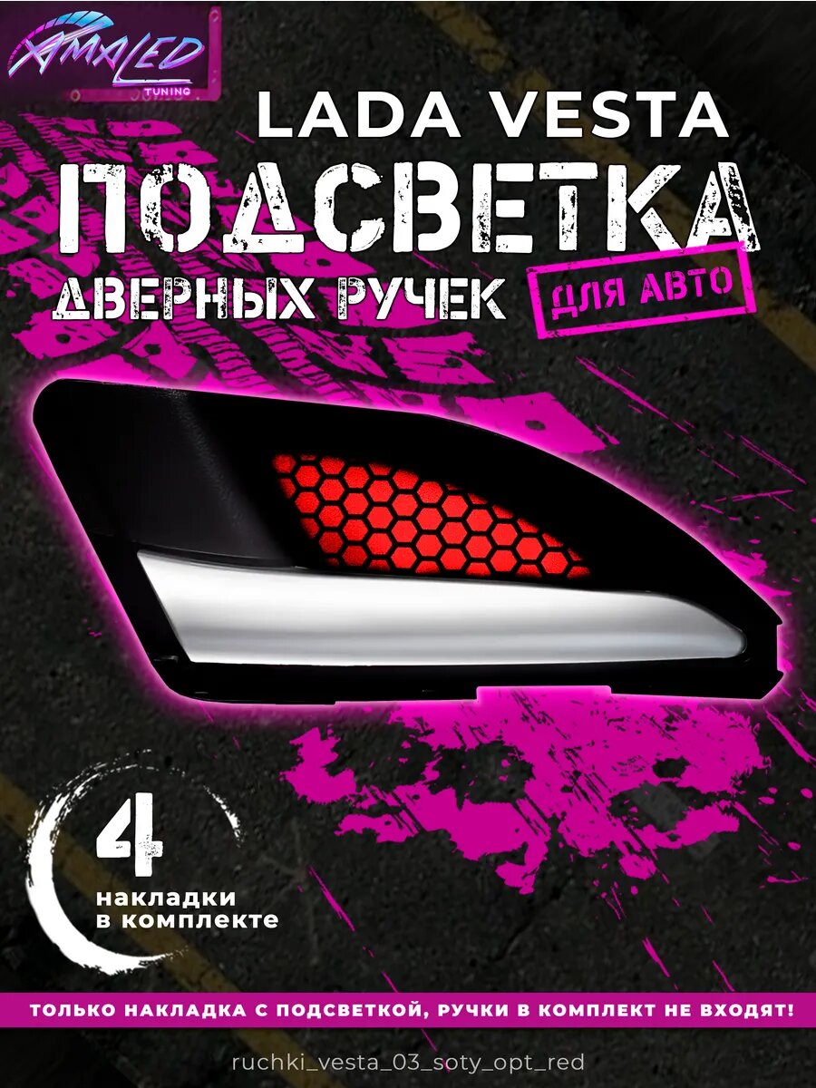 Подсветка, накладка дверных ручек