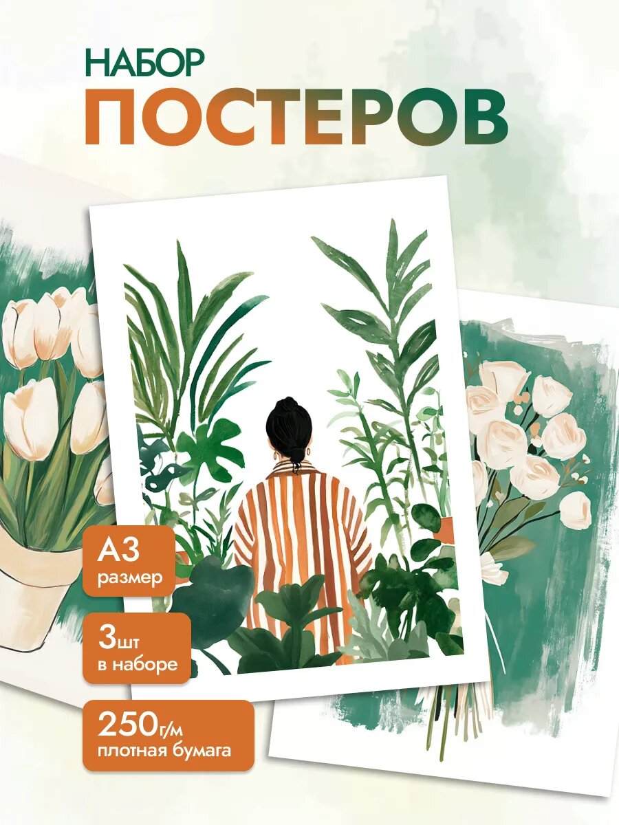 Постеры интерьерные А3 на стену