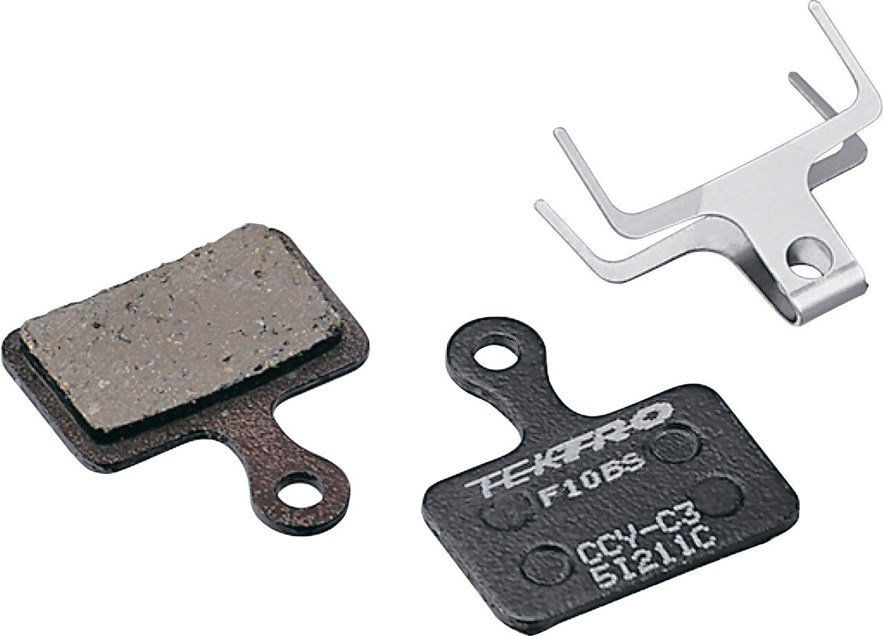 Тормозные колодки Tektro F10BS дисковые органические, для Flat Mount: HD-R510, HD-R310, HD-R290. Черный Черный