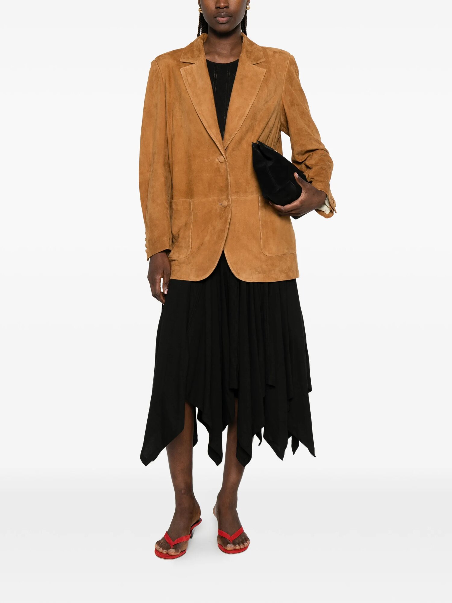 Пиджак Cassell Suede single-breasted blazer, размер 40, разноцветный — фото 1