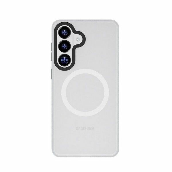 Чехол силиконовый Benks Lucid Armor Case (MagSafe) для Samsung Galaxy S26 Plus, цвет прозрачный матовый (White)