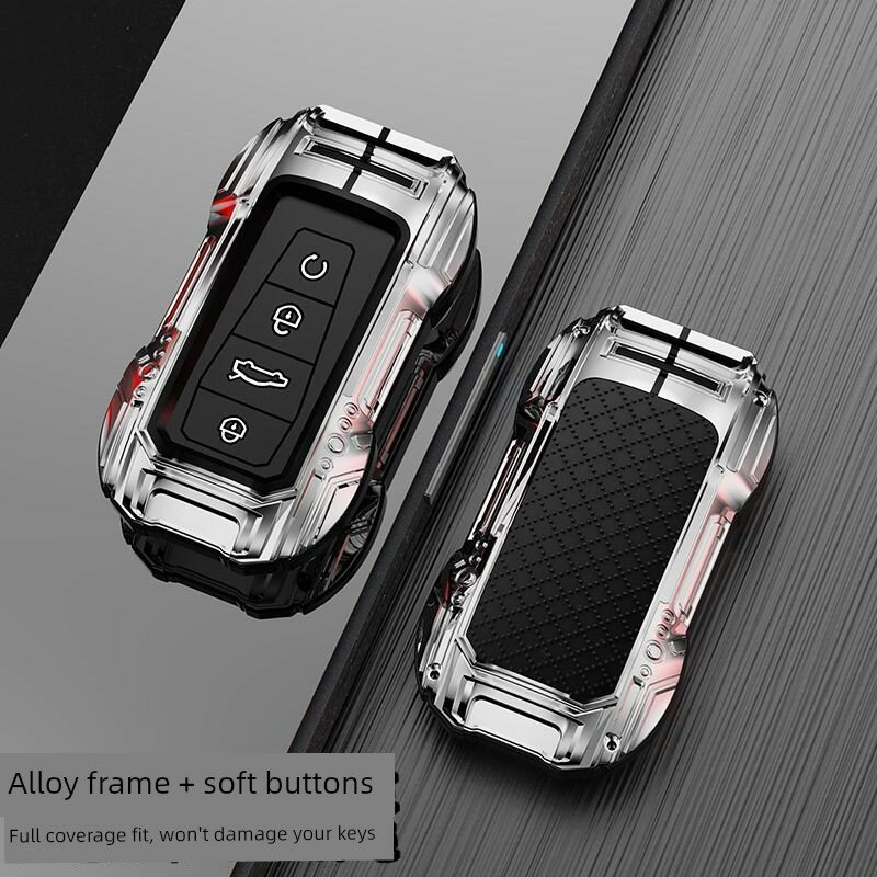 Серебристый металлический чехол для ключей для Geely Emgrand X3, Emgrand и Jin Gang Panda X1, 1 шт