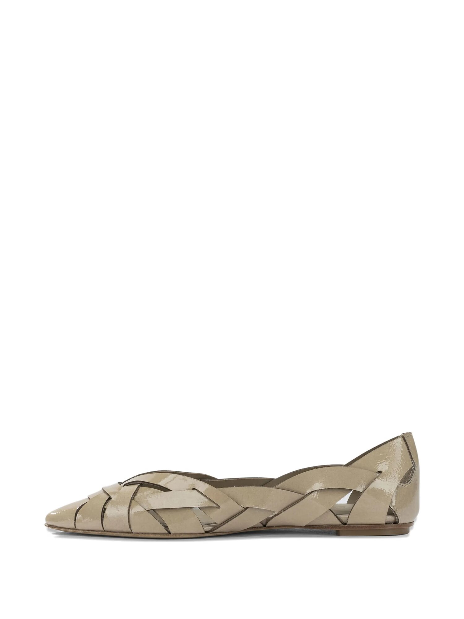 Балетки DELCARLO Interwoven pointed-toe ballet flats, размер 38,5, разноцветный — фото 1