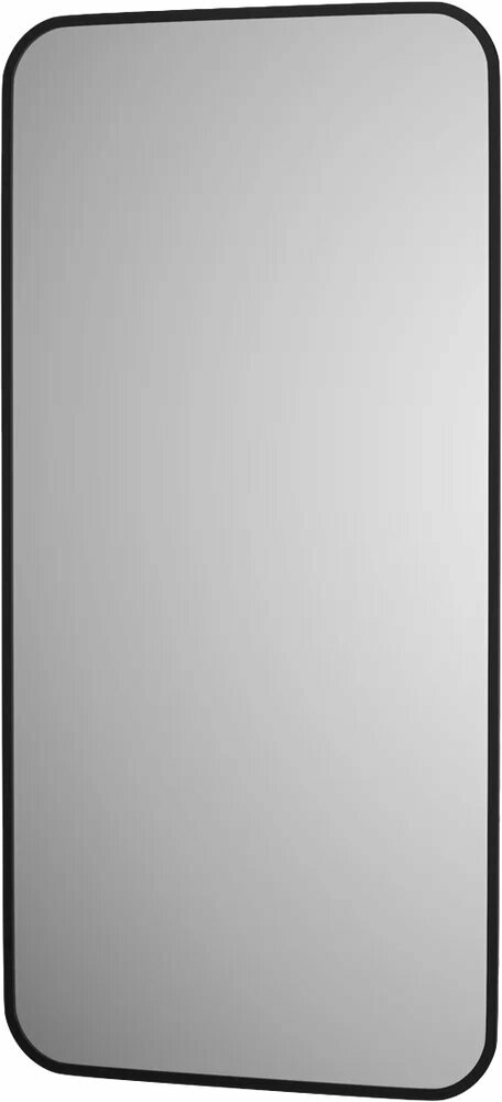 Зеркало Defesto Aura DF 2965 50x100 со светодиодной подсветкой, 50 см, черное, пластиковое, в современном стиле, зеркало настенное в ванную