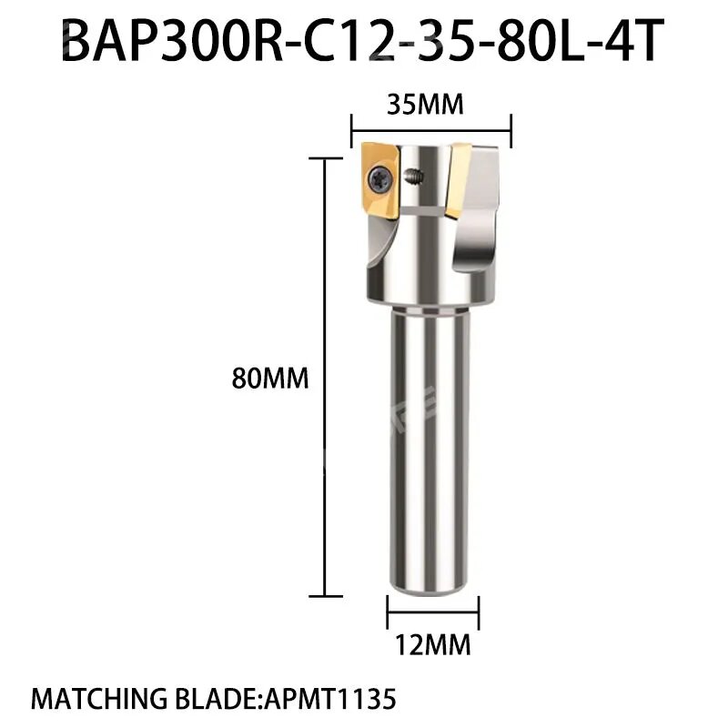 Встроенная фрезерная планка револьверного типа BAP300R-C12-35-80L-4T