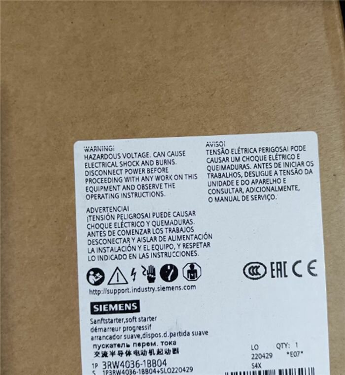 Модуль Siemens standard application 3RW4036-1BB04 soft starter
